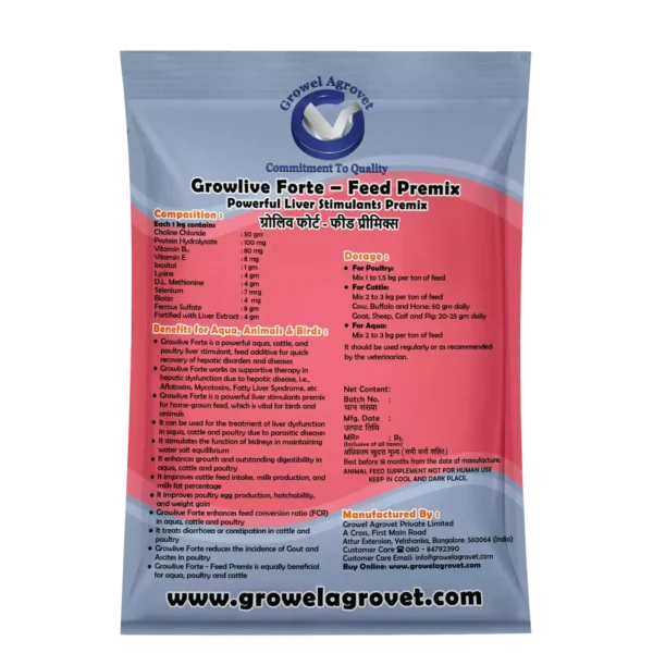 Growlive Forte – Feed Premix: Liver Stimulants Feed Premix for Dairy ...